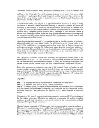 Intelligent algorithms for cell tracking and image segmentation | PDF