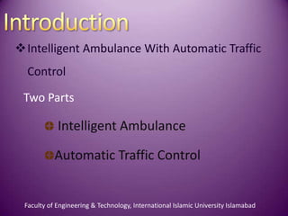 Intelligent ambulance with automatic traffic control new | PPTX ...
