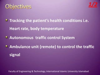 Intelligent ambulance with automatic traffic control new | PPTX ...