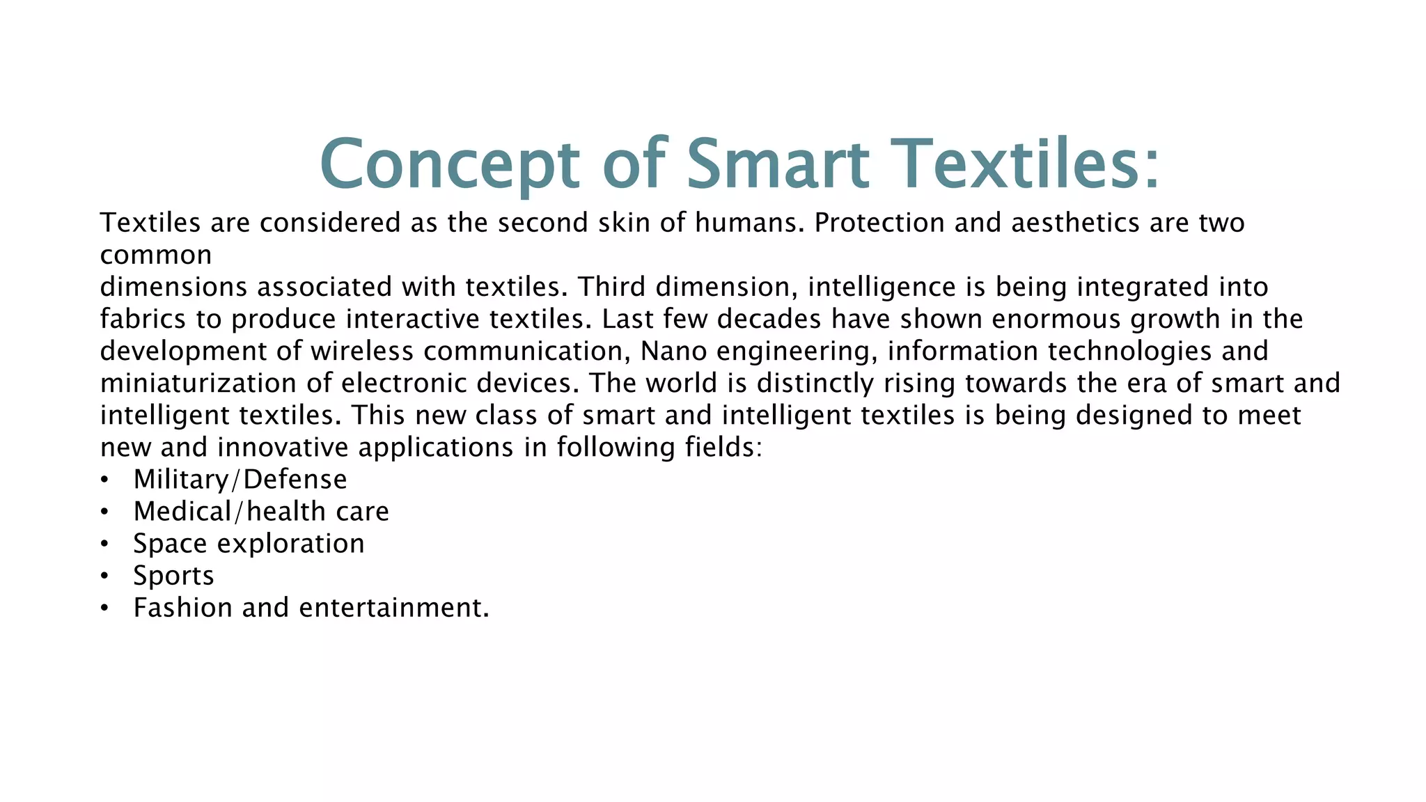 INTELLIGENT AND FUNCTIONAL TEXTILE.pptx
