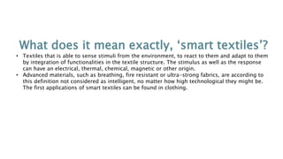 INTELLIGENT AND FUNCTIONAL TEXTILE.pptx
