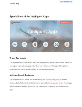 Intelligent Apps? What is that really and how it is a Future Technology ...