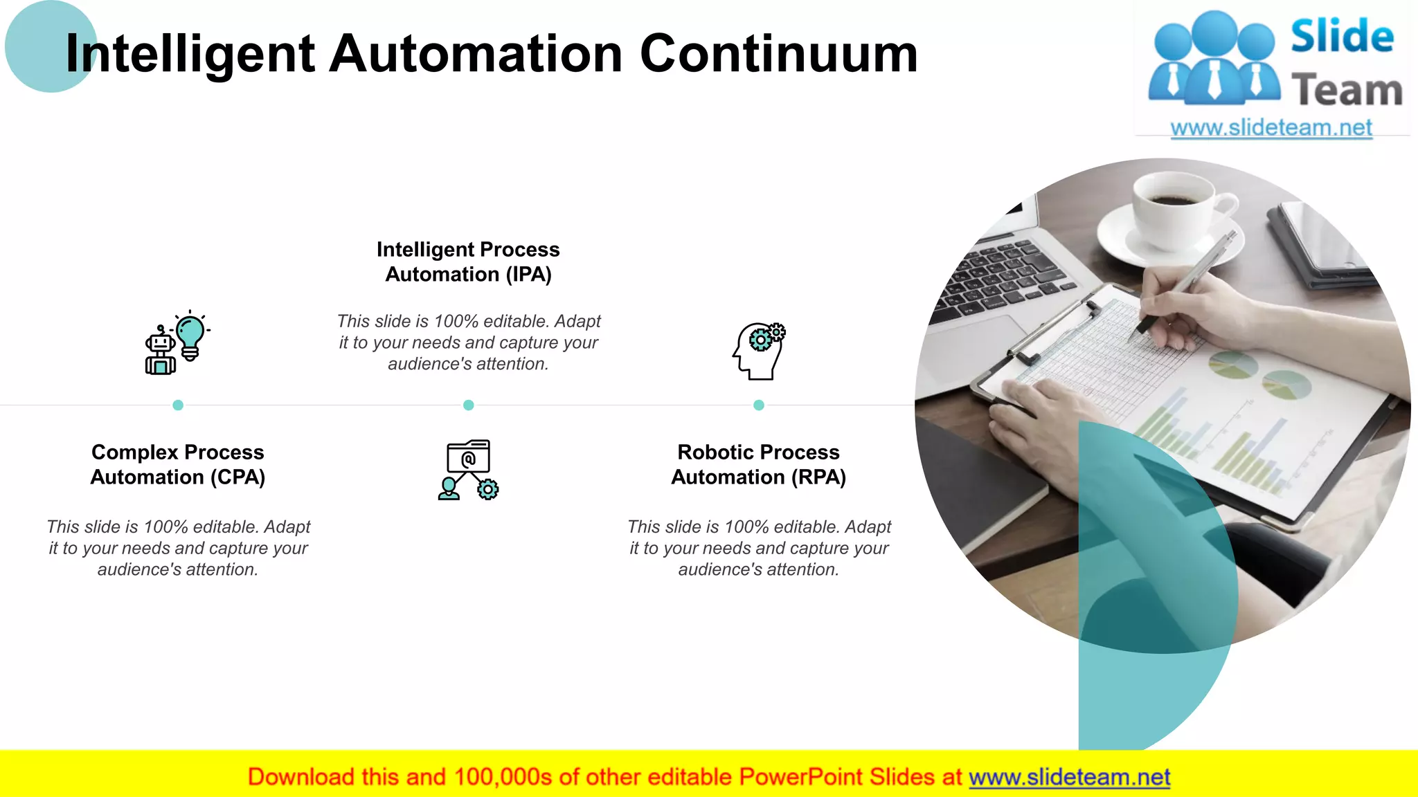 Intelligent automation continuum PowerPoint presentation slides | PDF