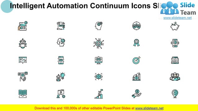Intelligent automation continuum PowerPoint presentation slides | PPT