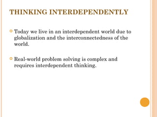 Intelligent behavior presentation | PPT