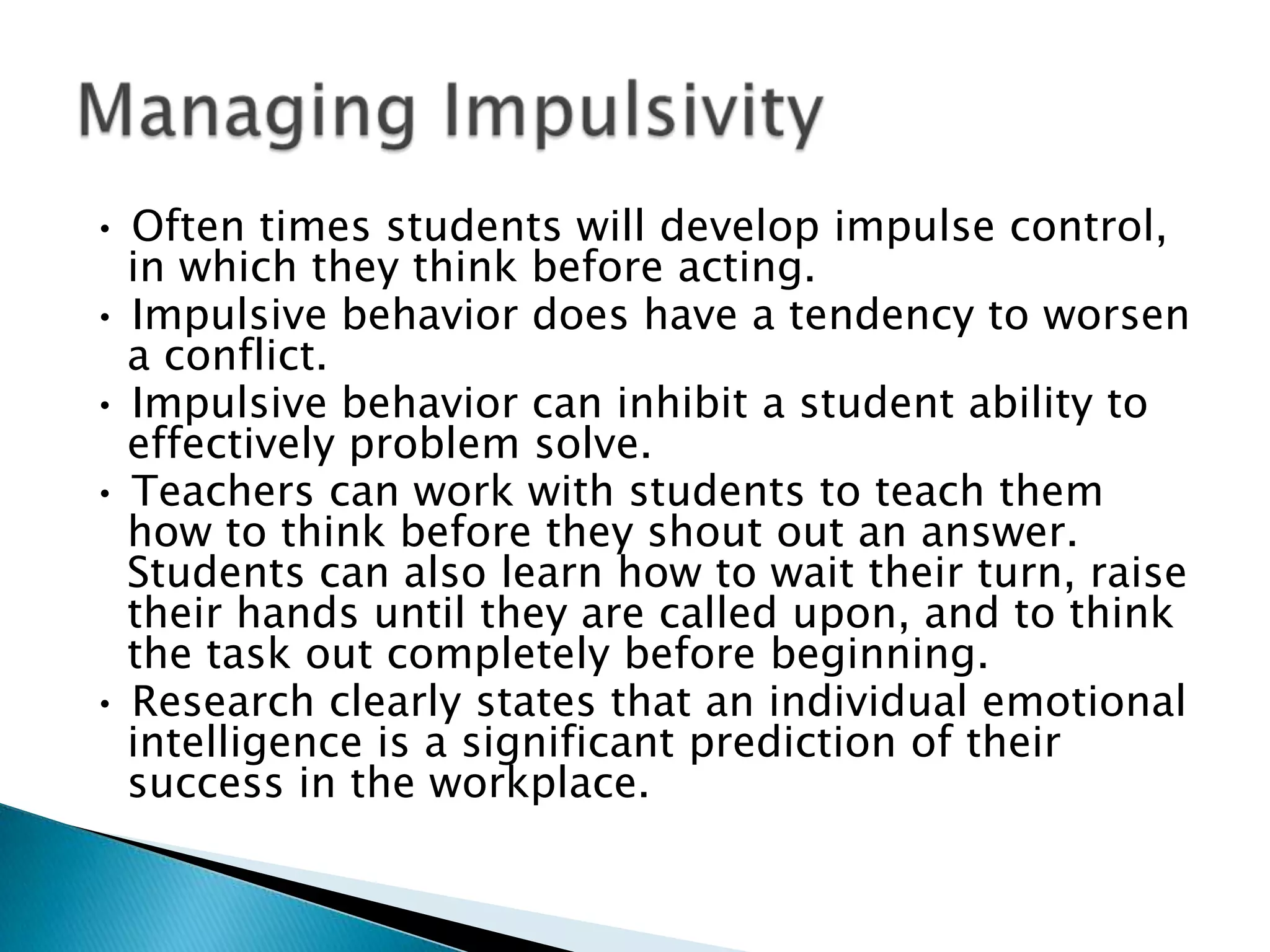 Intelligent behavior presentation | PPT
