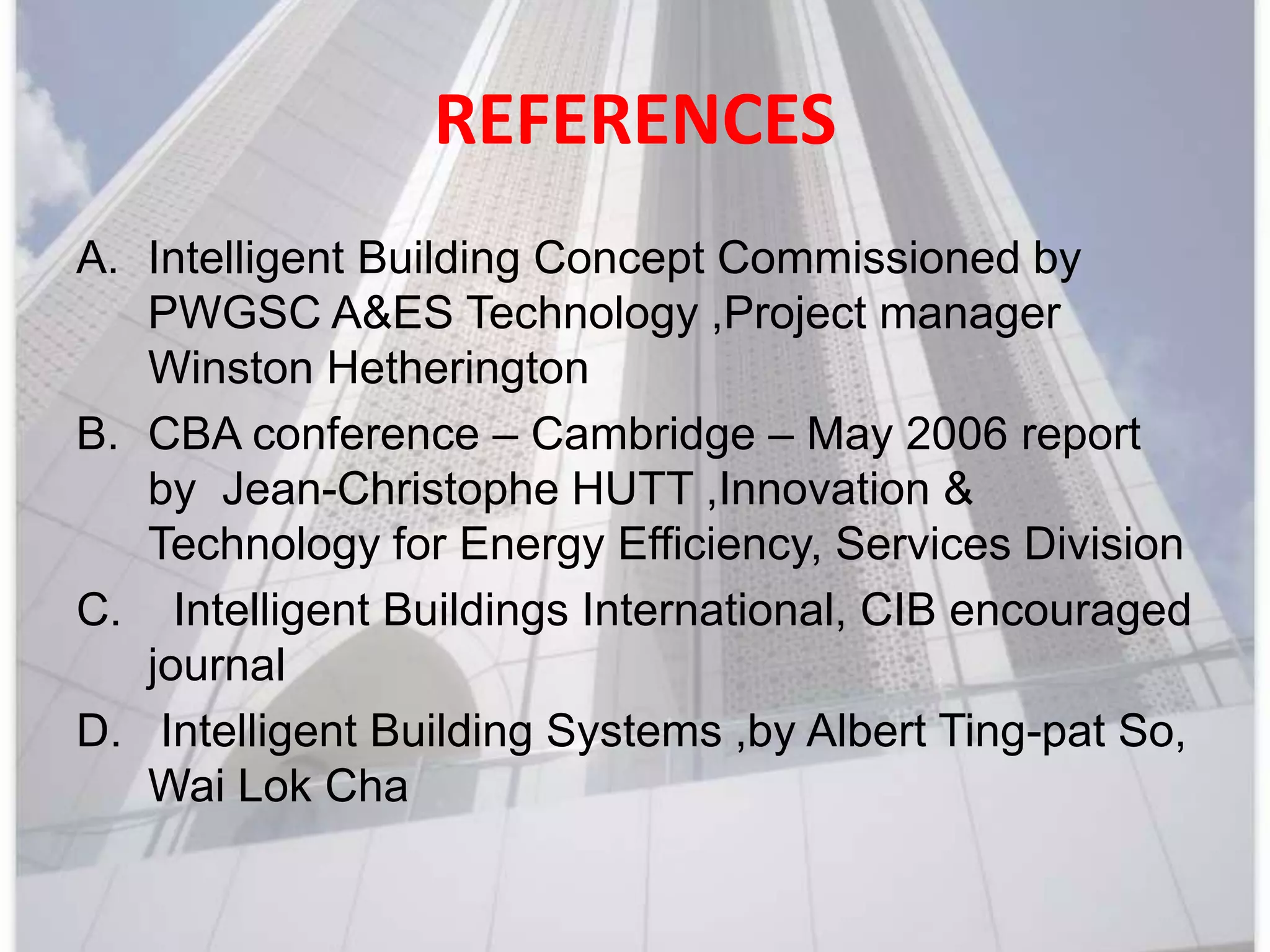 Intelligent building | PPTX