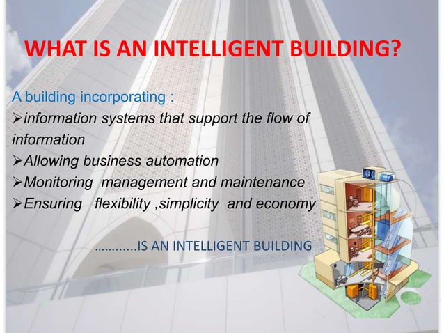Intelligent building | PPTX