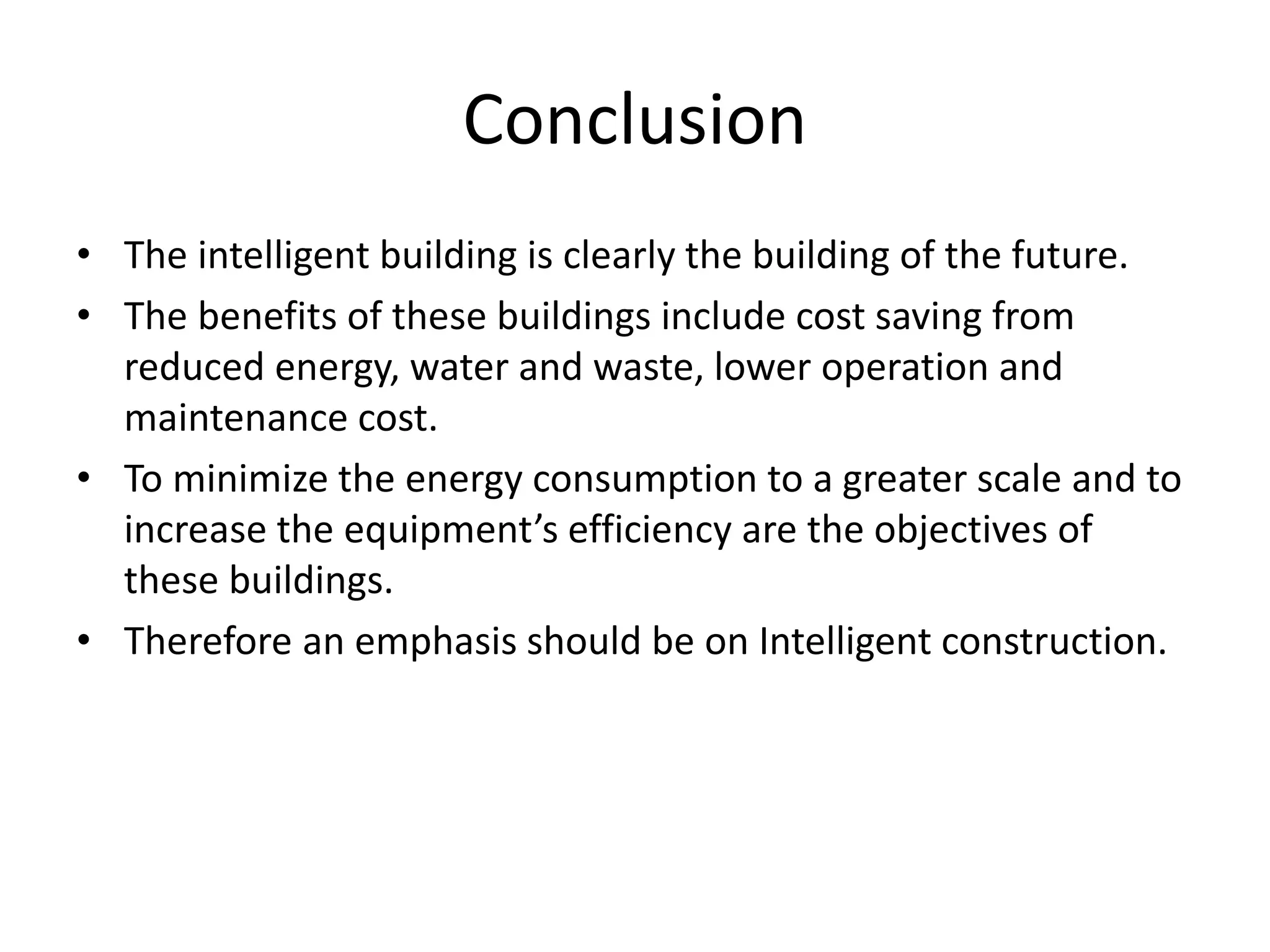Intelligent building ppt | PPTX