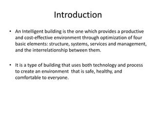 Intelligent building ppt | PPTX
