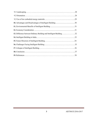 Intelligent building project report | PDF