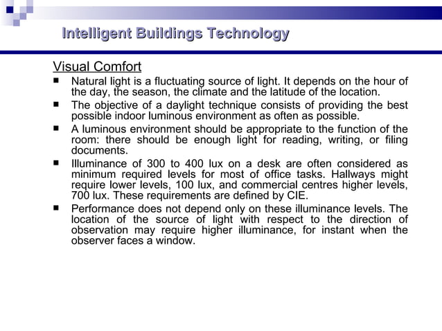 Intelligent building system | PPT | Power and Energy Industry | Industries