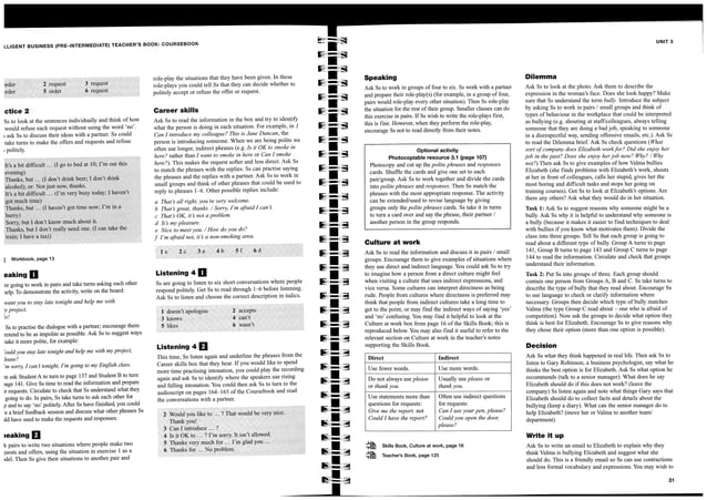 Intelligent business pre-intermediate teacher's book | PDF