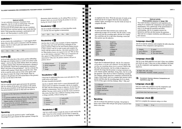 Intelligent business pre-intermediate teacher's book | PDF