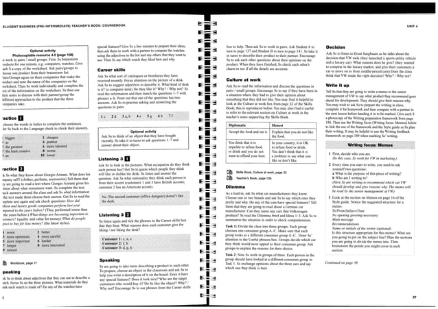 Intelligent business pre-intermediate teacher's book | PDF