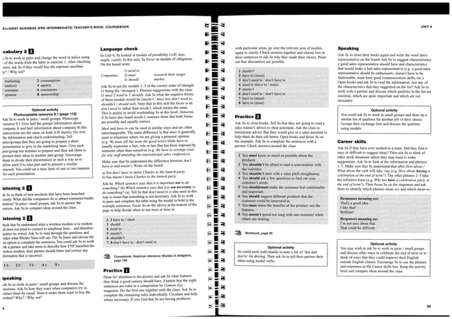 Intelligent business pre-intermediate teacher's book | PDF