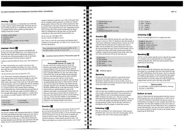 Intelligent business pre-intermediate teacher's book | PDF