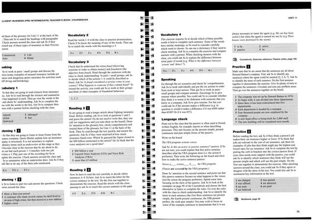 Intelligent business pre-intermediate teacher's book | PDF