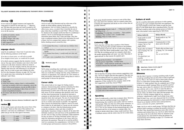 Intelligent business pre-intermediate teacher's book | PDF