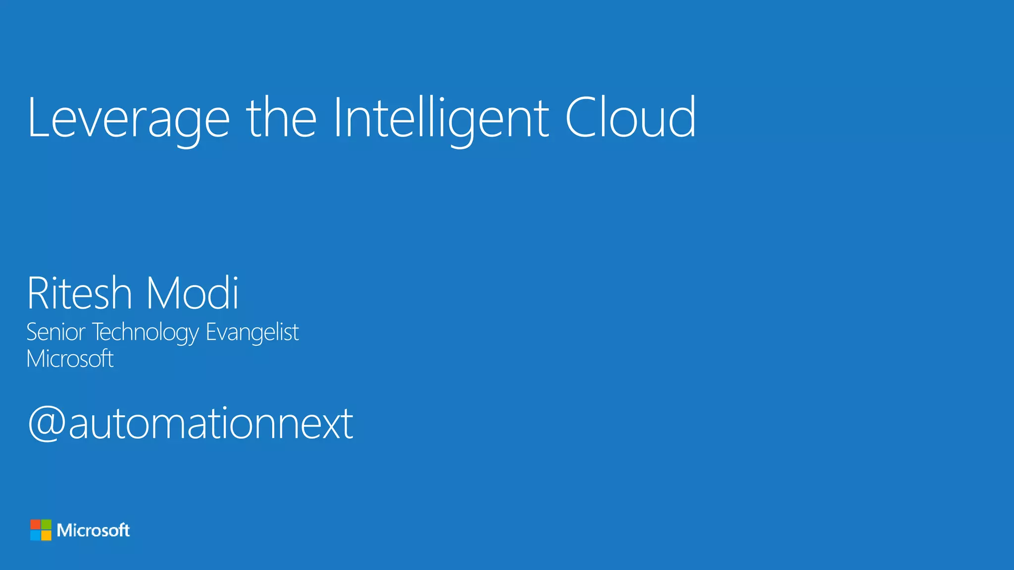 Understanding the Intelligent Cloud | PPTX