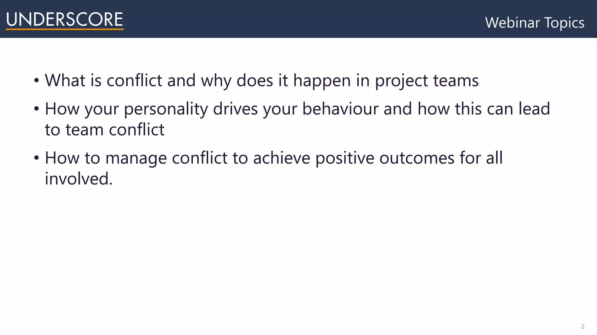 Intelligent Conflict Management - How to Deal with Conflict in Project ...