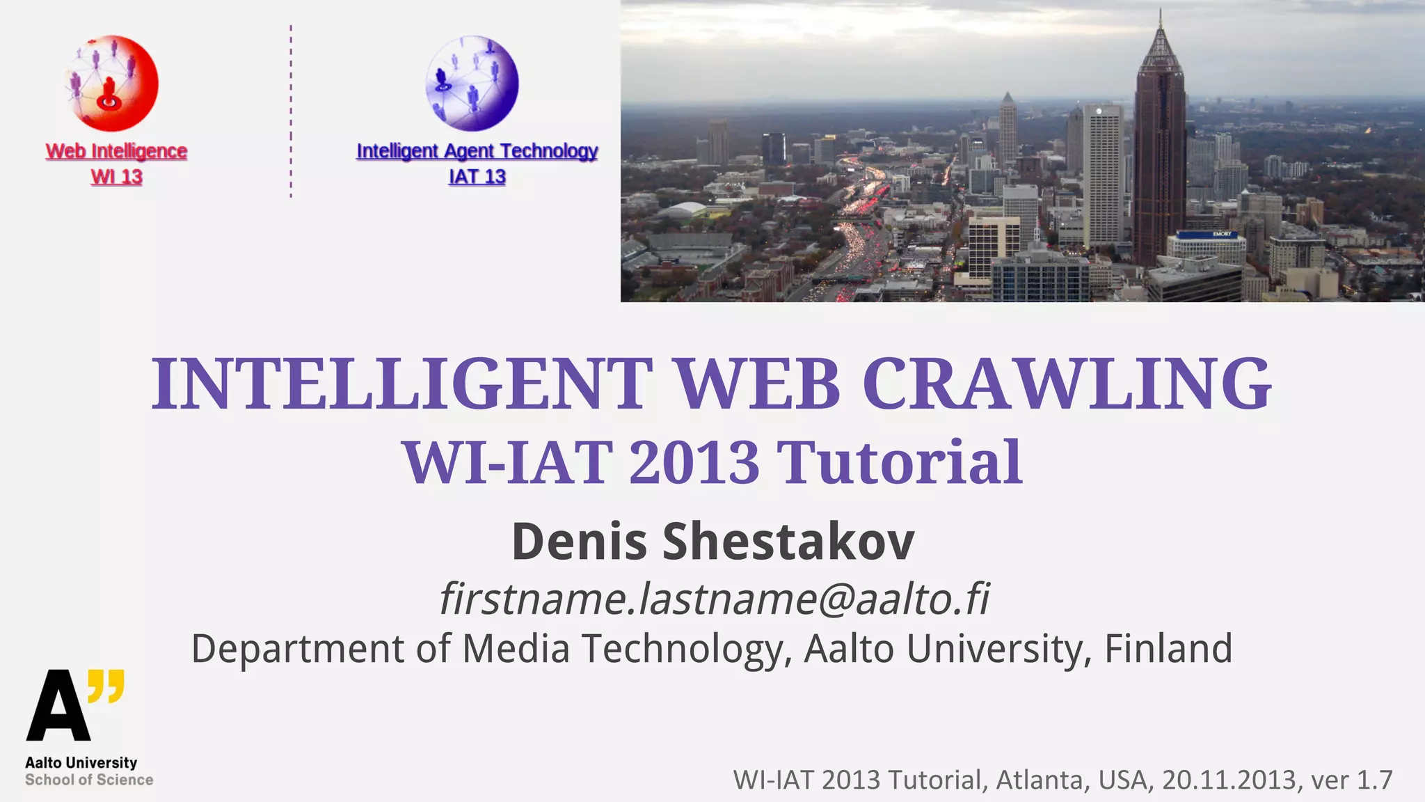 Intelligent web crawling | PPT