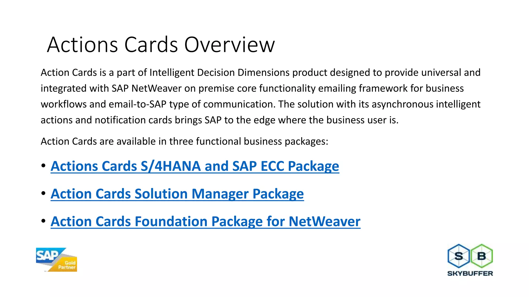 Intelligent Decision Dimensions SAP certified Add-on | PPTX | Cloud ...