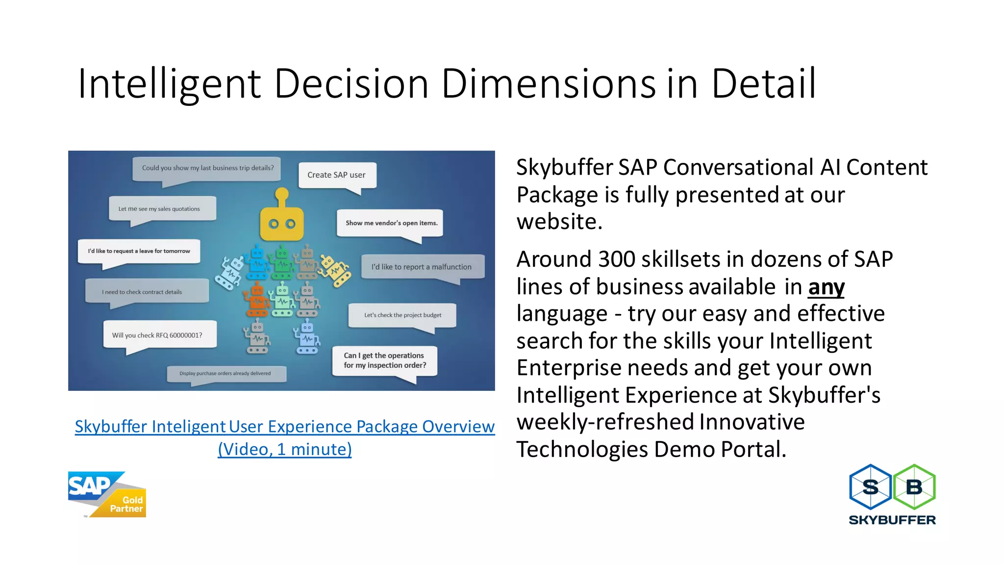 SAP certified Add-on of Intelligent Decision Dimensions powered by SAP ...