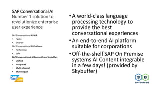 SAP certified Add-on of Intelligent Decision Dimensions powered by SAP Conversational AI ...