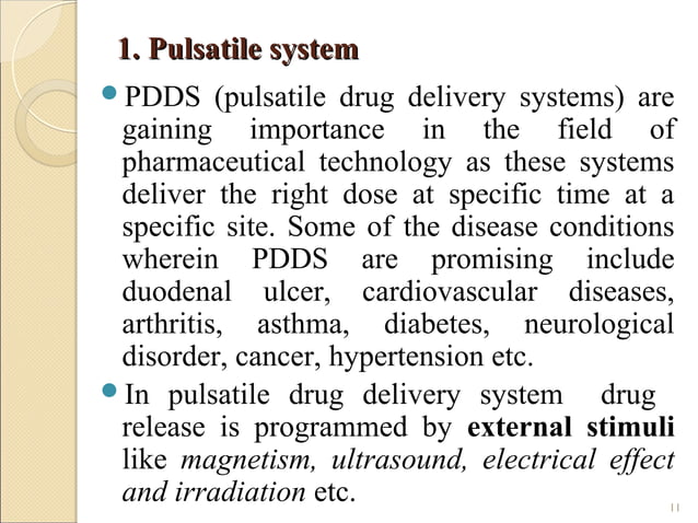 Intelligent drug delivery system | PPT | Chemistry | Science