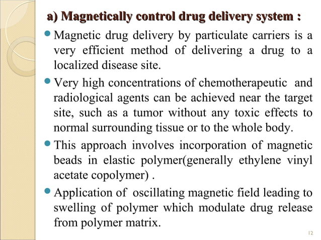 Intelligent drug delivery system | PPT | Chemistry | Science