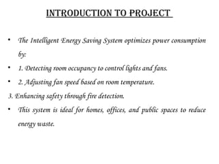 Intelligent energy saving system . pptx | PPTX