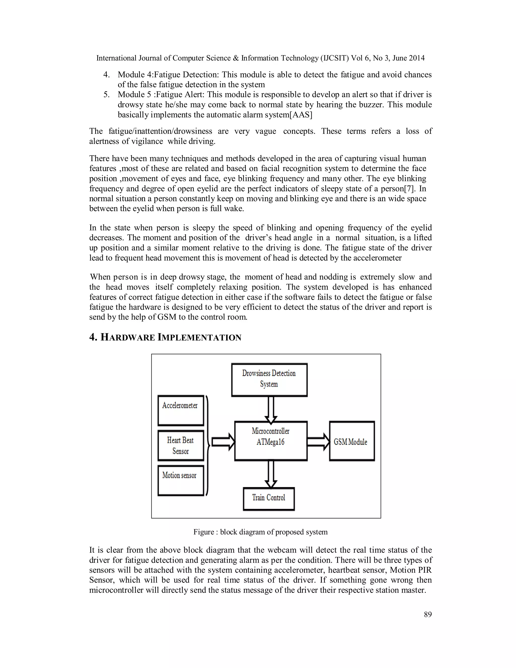 Intelligent Fatigue Detection And Automatic Vehicle Control System Pdf