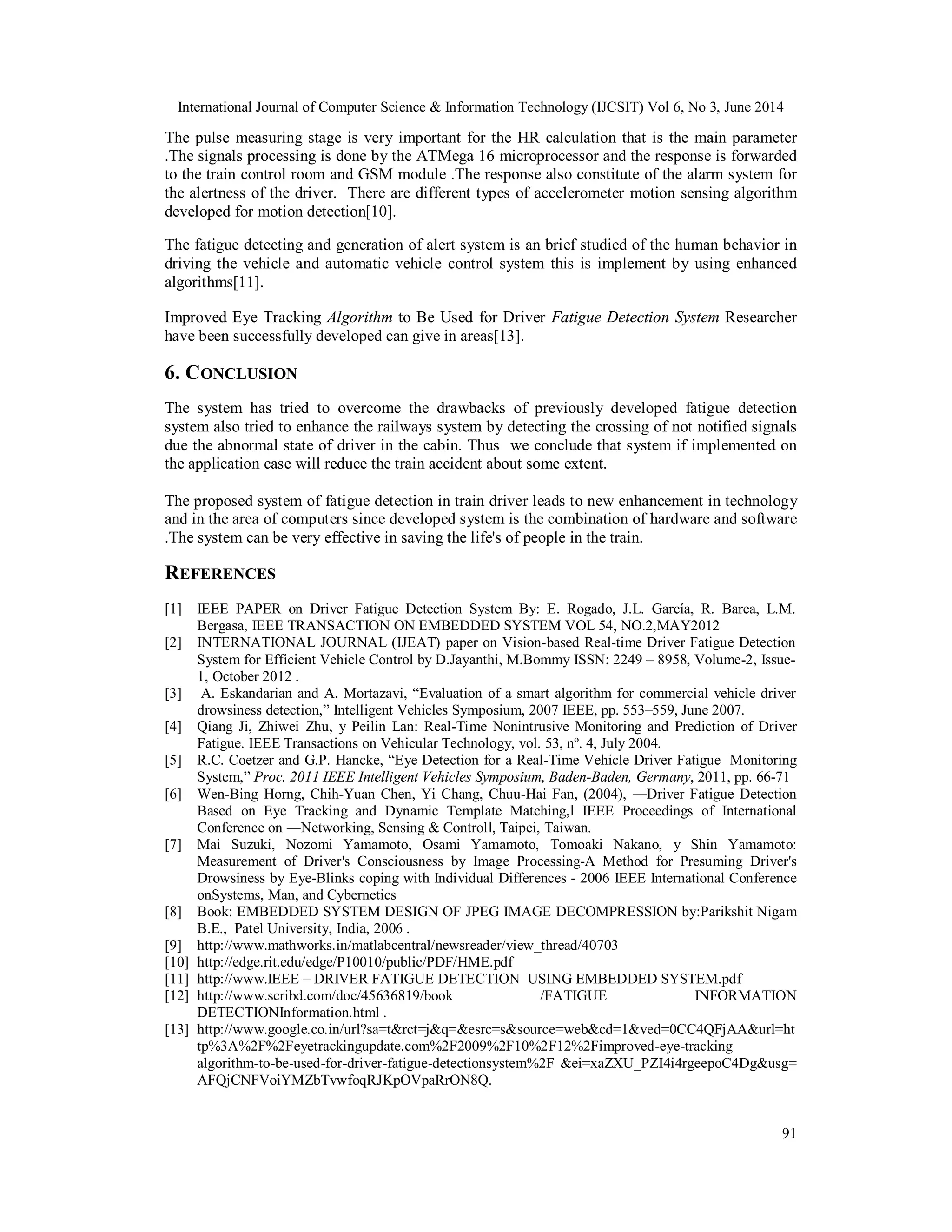 Intelligent Fatigue Detection And Automatic Vehicle Control System Pdf