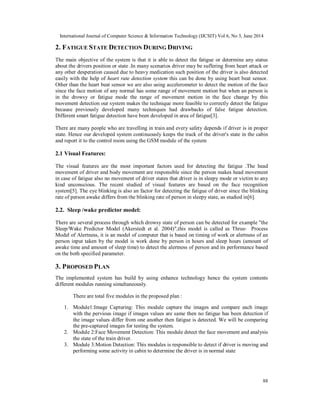 Intelligent fatigue detection and automatic vehicle control system | PDF