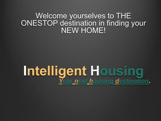 Intelligent housing | PPTX