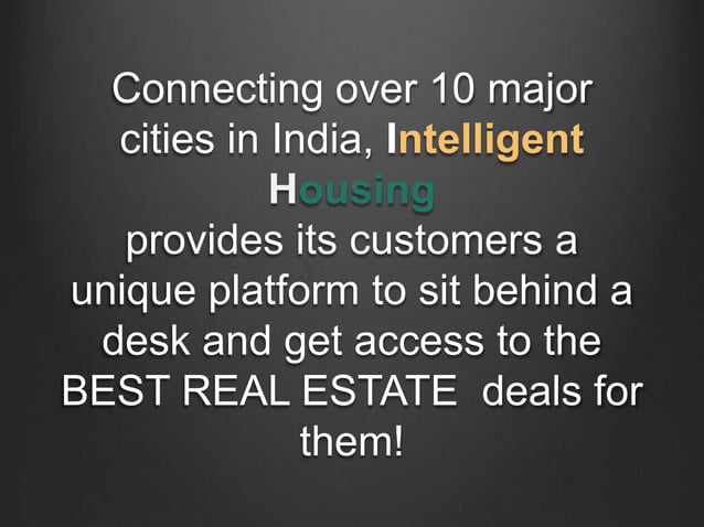 Intelligent housing | PPTX