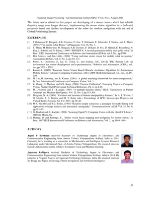 Intelligent indoor mobile robot navigation using stereo vision | PDF