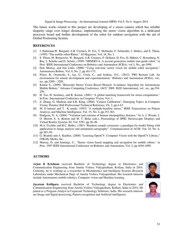 Intelligent Indoor Mobile Robot Navigation Using Stereo Vision Pdf