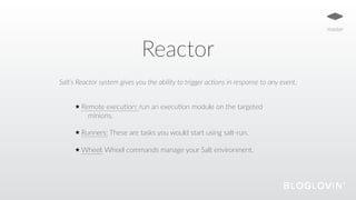 Intelligent infrastructure with SaltStack | PPT
