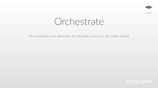 Intelligent infrastructure with SaltStack | PPT