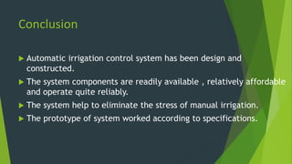 Intelligent irrigation system.pptx [autosaved] | PPTX
