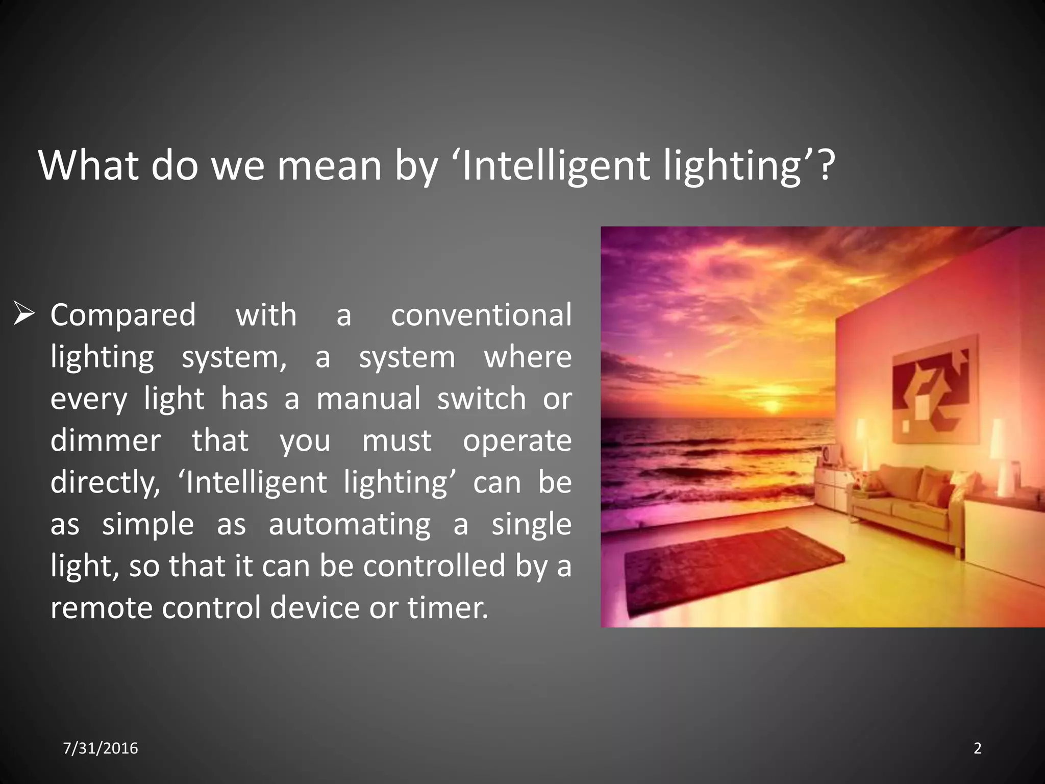 Intelligent lighting ppt | PPTX