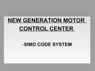 Intelligent mcc | PPT