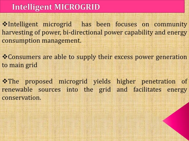 Intelligent Microgrid and Distributed Generations ppt | PPTX | Gas and Electric | Home Utilities