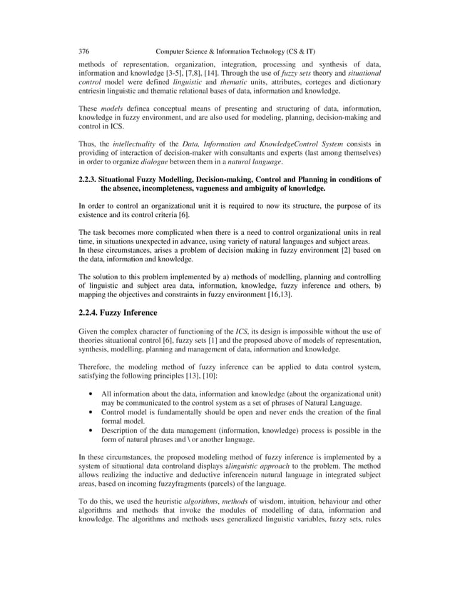 INTELLIGENT MULTI-AGENT FUZZY CONTROL SYSTEM UNDER UNCERTAINTY | PDF