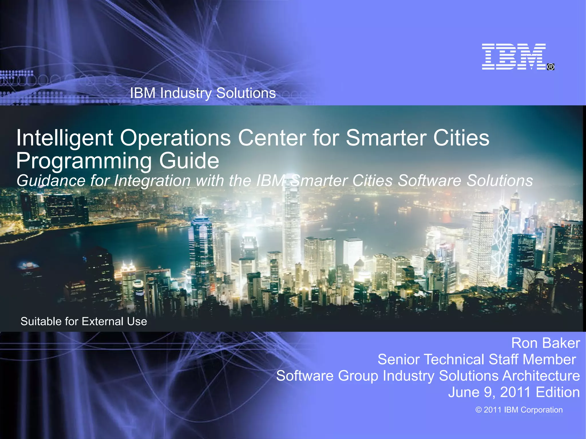 Intelligent Operations Center | PPT
