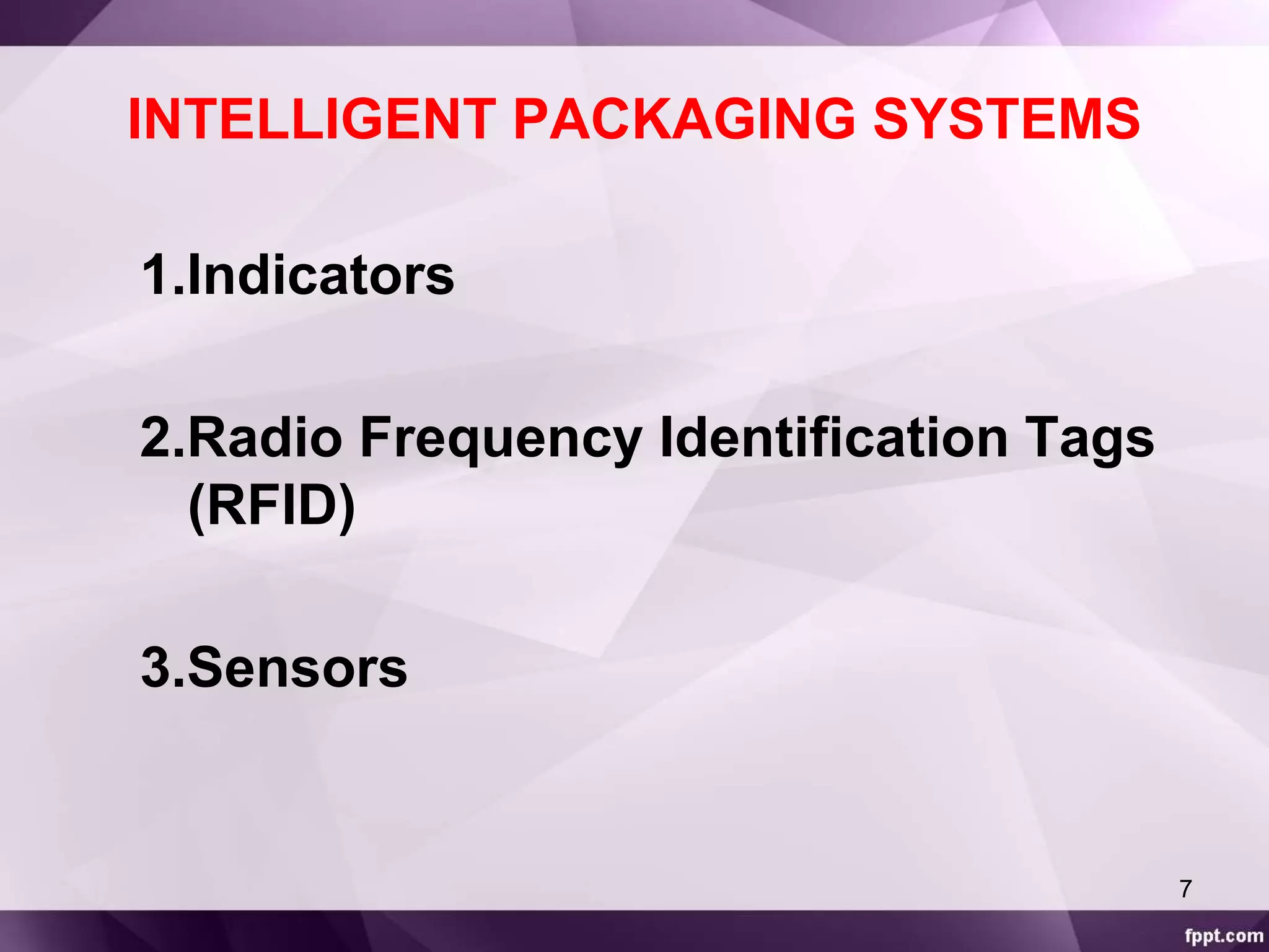 Intelligent packaging | PPTX
