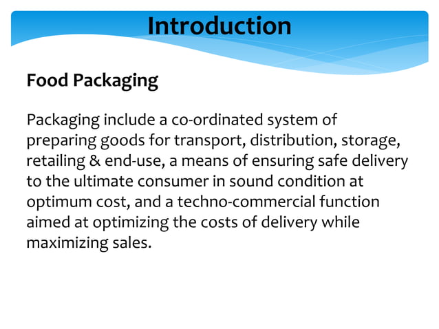 Intelligent packaging | PPTX
