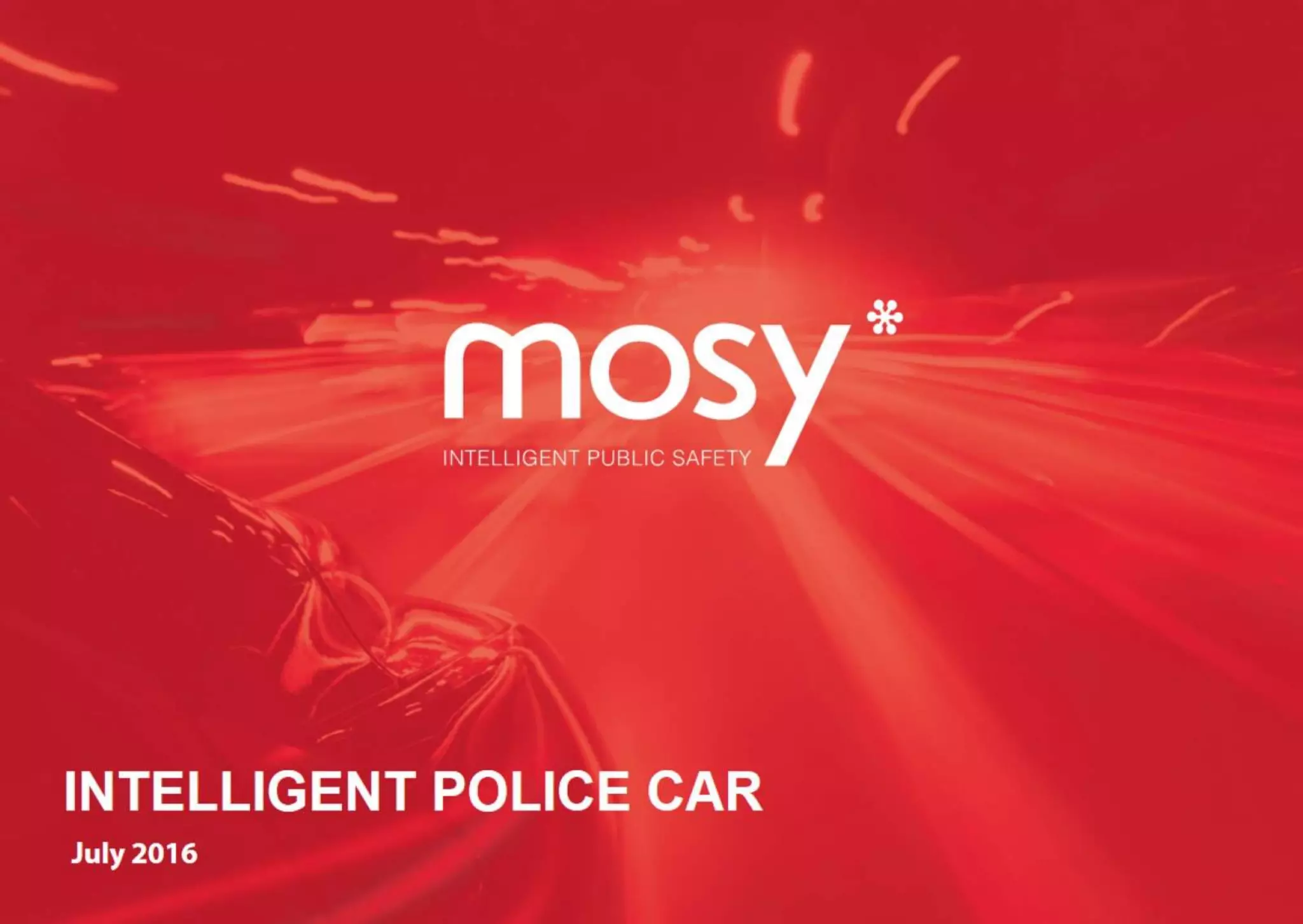 Intelligent police car by MOSY | PPTX